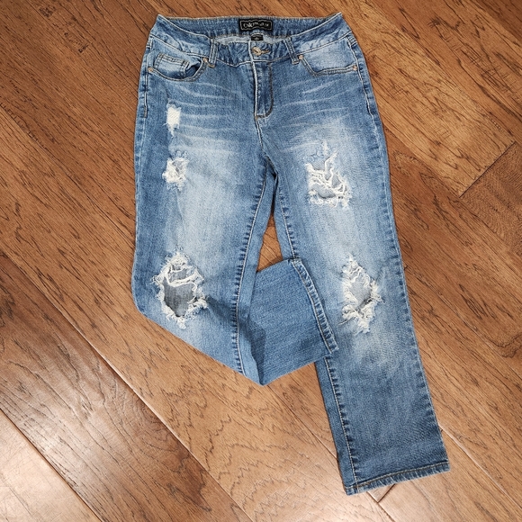 Cato | Jeans | Cato Premium Contemporary Distressed Lightwash Jeans ...